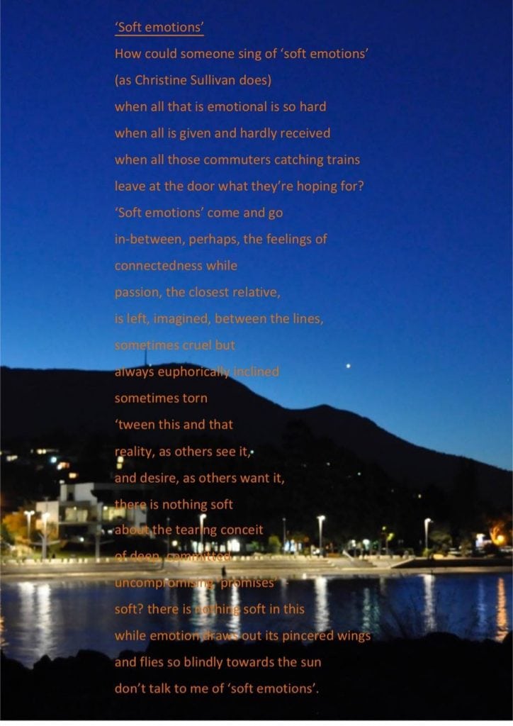 ‘Soft emotions’ - Tasmanian Times