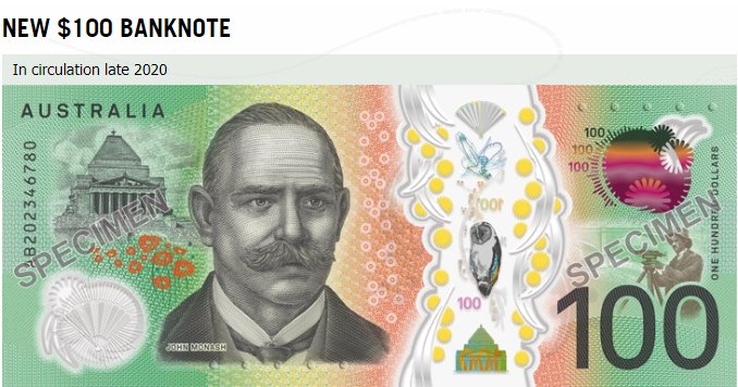 New $100 Banknote Coming - Tasmanian Times
