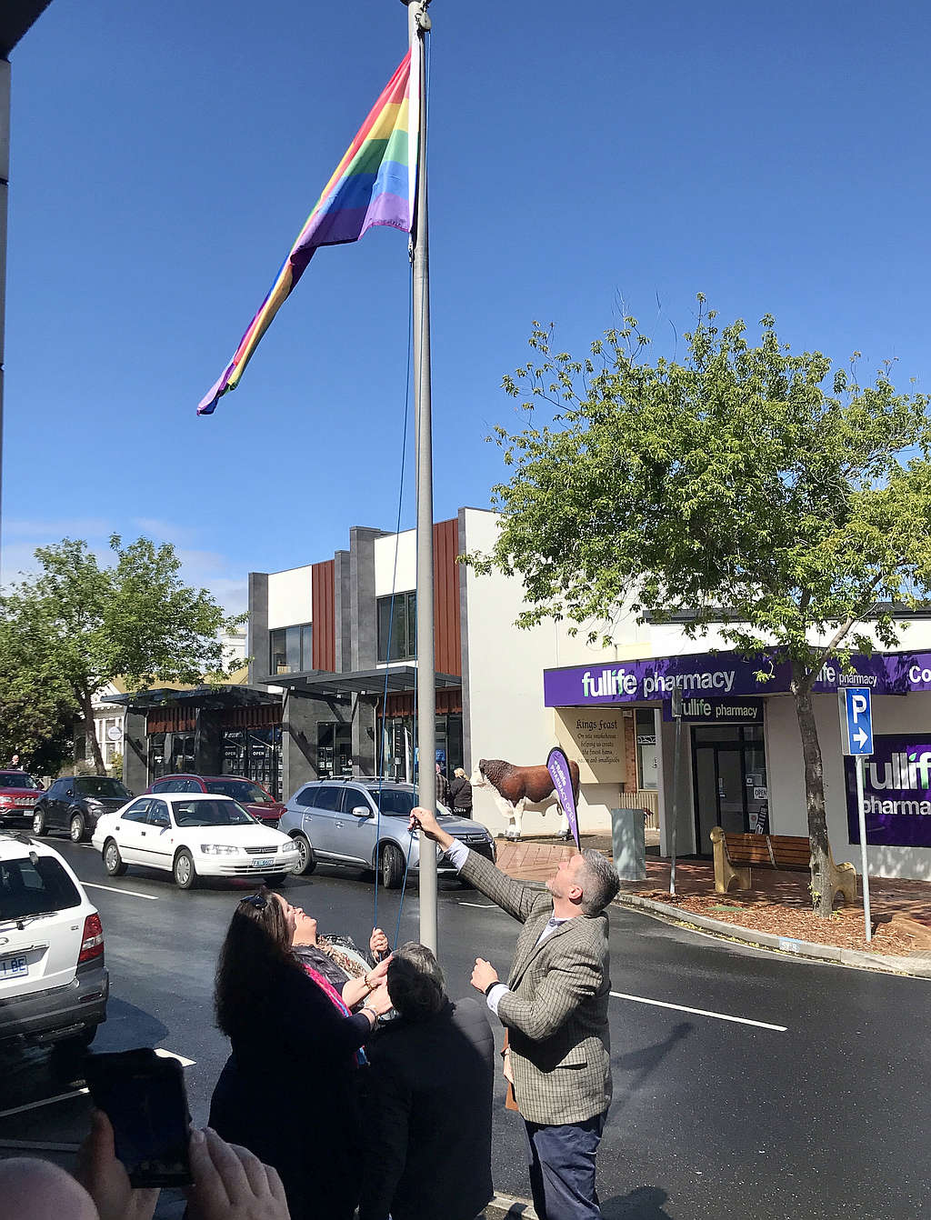 Ulverstone Flies Pride Flag - Tasmanian Times