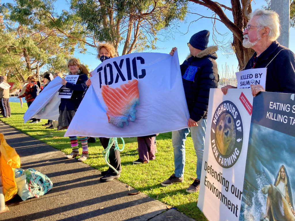 Salmon Symposium Disrupted By Protests - Tasmanian Times