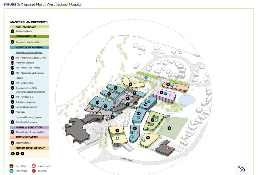 North West Hospitals Masterplan Released - Tasmanian Times