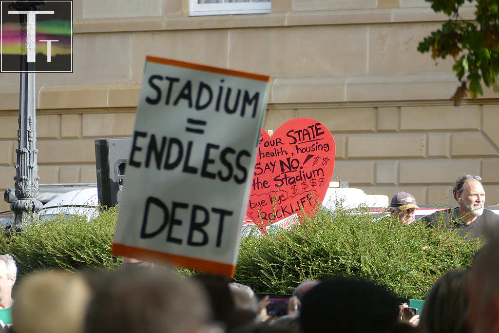 'No Stadium' Rally Speeches & Federal Group's Stadium Legislation Poll ...