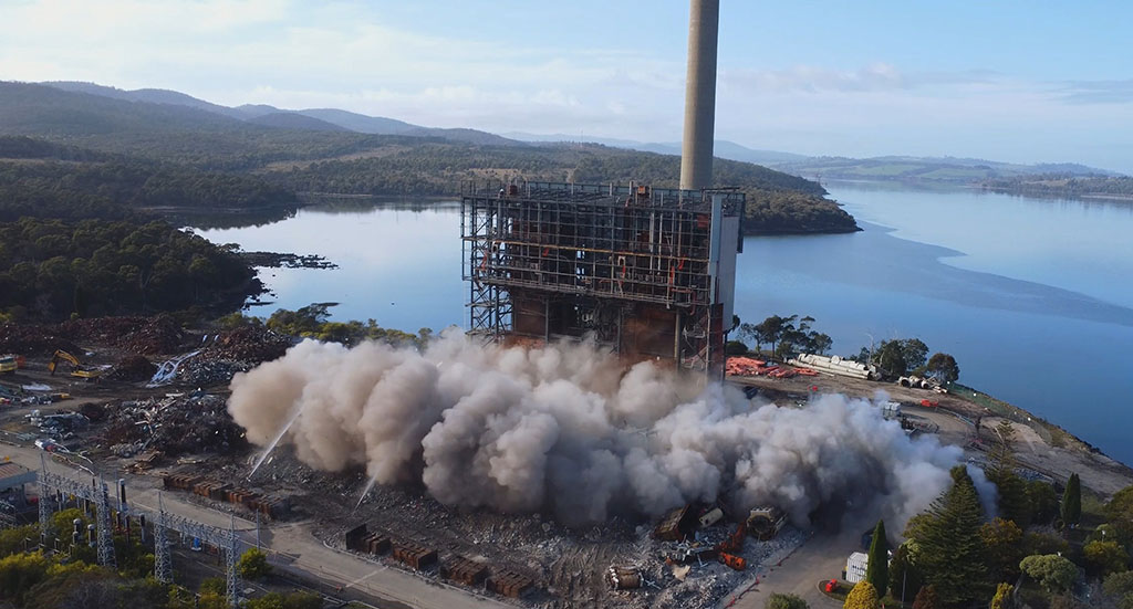 Hydro Tasmania Continues Demolition Of Bell Bay Power Station ...