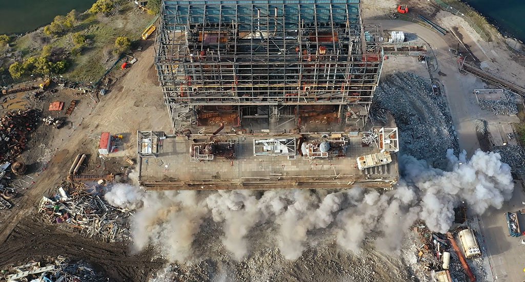 Hydro Tasmania Continues Demolition Of Bell Bay Power Station ...