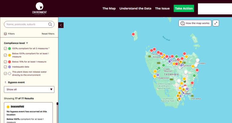 Under-treated Sewage Spilled Across Tasmania - Map The Crap - Tasmanian ...